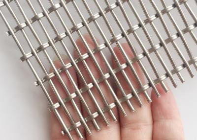 China 4.2mm Knitting Lock Crimp Wire Mesh Cupboard Decorative Partitions Facade for sale