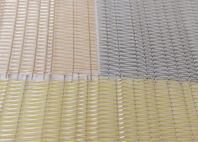 China Interlayer macio decorativo de Mesh Laminated Glass With Fabric do metal antiferrugem à venda