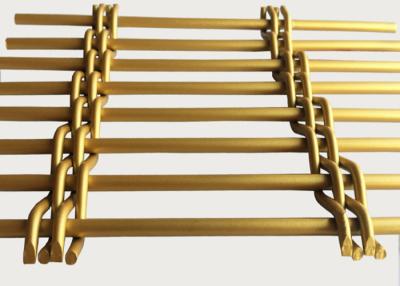 Cina Nastro metallico tessuto oro di acciaio inossidabile dello SGS Mesh Room Divider 2×4m in vendita