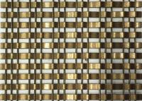 China 13ft Woven Painted Bronze Wire Mesh For Building Facade for sale