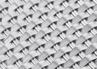 China 1.5m Flat Tight Woven Wire Mesh Panels Architectural Mesh Fabrics Sunshade for sale