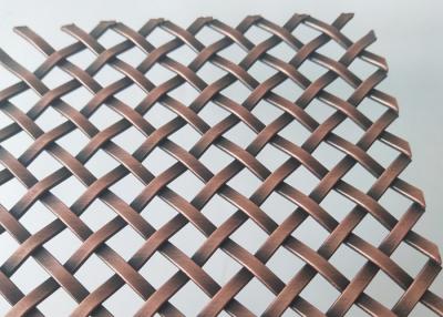 Cina L'oggetto d'antiquariato ha placcato la larghezza decorativa d'ottone di Mesh Grilles Square Hole 1m del cavo in vendita