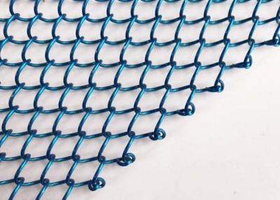 Cina pittura di spruzzatura blu della tenda dello schermo del camino di Eco dei drappi della bobina del metallo di 26ft in vendita
