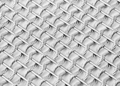 China Crimped Architectural Flexible Metal Mesh Fabric SS310 Plain Weave for sale