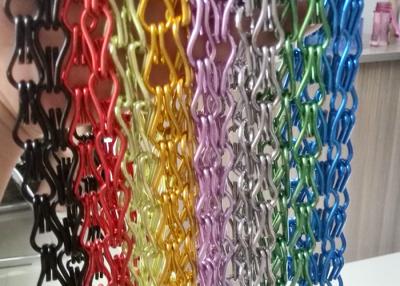 Cina le tende decorative del collegamento a catena di colore del cobalto di 17mm pilotano gli schermi per le porte in vendita