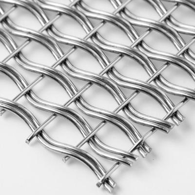 China 1.5m Interior Furniture Architectural Woven Wire Mesh Panel OEM SS 304 for sale