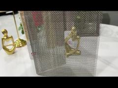 Luxe Decoratieve Acrylglas Gelamineerde Draad Mesh Fabric 0.6mm Dikte