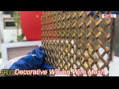 12 mm Warp Pitch Decorative Wire Grilles Weft Diameter 3,15 mm Metal Mesh Plaat