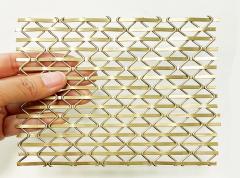 4.5mm Mesh Thickness Stainless Steel Decorative Wire Grilles For Metal Cabinet Doors