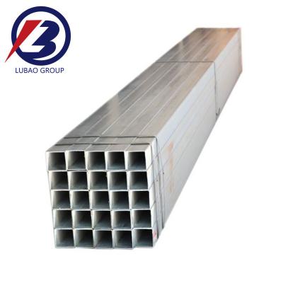 China Decoiling Service Carbon Steel Hot Dip Galvanized Coating Square Rectangular Tube with ±1% Tolerance and Processing for sale