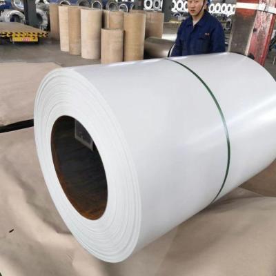 China Durable 0.6mm 80g Zinc Layer RAL 9006 9007 9010 1200mm Matt Finish Construction Galvanized Color Coated Coil for Making Container for sale