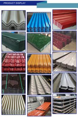 China Revestimento de zinco 30-275g/m2 ASTM seco AISI SGCC RAL Cor Personalizavel Folhas galvanizadas onduladas PPGI Cor Aço azulejos à venda