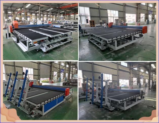 Cut Glass Equipment with Air Flotation Table Automatic Cutting Glass Processing Machine with Cutters
