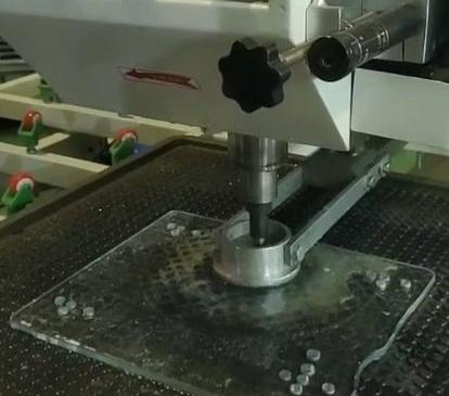 Horizontal Glass Drilling Machine After Cutting Glass