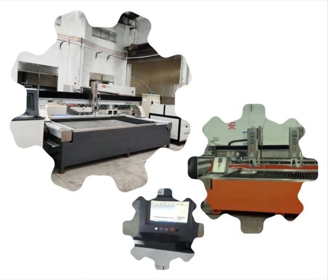 Water Jet Pressure Cutting Machine Five-Axis Cutting Head Water Jet Cutting Three Axis Two Heads Water Jet Machine 3624
