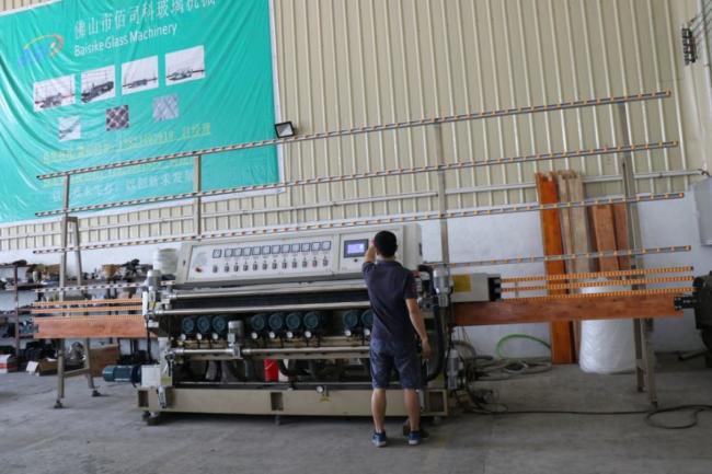 11 Motor Vertical Glass Straight Line Beveling Machine