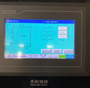 Custom Mirror Glass Straight Line Beveling Machine with 11 Motors