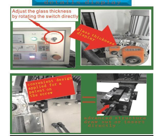 Glass Straight Line Round Edging Machine with 8 Motor St811