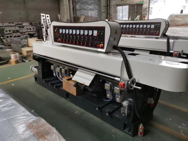 9 Spindles Straight Line Glass Edging Polishing Machine with PLC Control