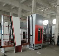 China Vertical Structure Mirror Surface Glass Coating Sandblasting Machine 2000mm 3.5kw for sale