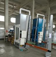 China Vertical Structure Mirror Surface Glass Coating Sandblasting Machine 2000mm 3.5kw for sale