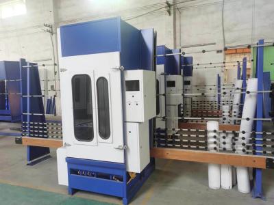 Cina Macchina di sabbiatura automatica per vetri verticali PLC per vetri scuri opachi per bagno in vendita