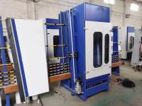 China Fully Automatic Glass Sandblasting Machine 1500mm Height 3.5kW for Industrial Processing for sale