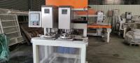 China Horizontal Glass Automatic Double Head Drilling Machine PLC Control 380V 2.2KW for Gas Stove Glass for sale