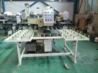 China Automatic Glass Drilling Machine 380V 3Phase Double Drill Bits 750x750mm Working Bed for sale