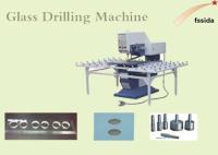 China Automatic Glass Drilling Machine 380V 3Phase Double Drill Bits 750x750mm Working Bed for sale