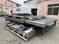 China Horizontal Glass Washing Drying Machine 450mm Width 6.5kw for 2-5mm Flat Glass Processing for sale