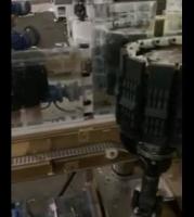 China 10-Axis Glass Linear Beveling Machine 35mm Bevel Width 21KW for Vertical Structure for sale