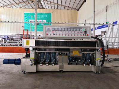 Cina PLC Control 9 Spindle Glass Straight Line Multi-Edge Polishing Machine 6600*1000*2600mm in vendita