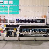 China ST363E Glass Beveling Machine 2.5mm Arris Width 12 Wheels Vertical Glass Edging Machine for sale