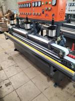 China Horizontal PLC Control Glass Edging Machine 9 Motors 17kw 380v 50hz for 2-20mm Glass for sale
