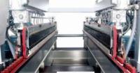 China Glass Double Pencil Edging Machine STR1008-E 1000mm Max Width PLC Control for sale
