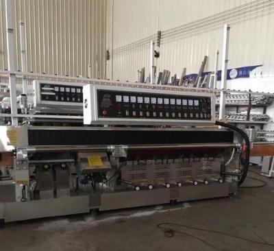 Cina 9 Spindle Automatic Glass Straight Line Edging Beveling Grinding Machine per la lavorazione in vendita