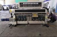 China 9 Spindle Automatic Glass Straight Line Edging Beveling Grinding Machine 3-20mm Thickness 0.6-8m/min Speed for sale