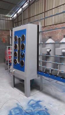 China PLC-gecontroleerde verticale glasstofvrije handmatige zandblaasmachine voor het etsen van glas Te koop