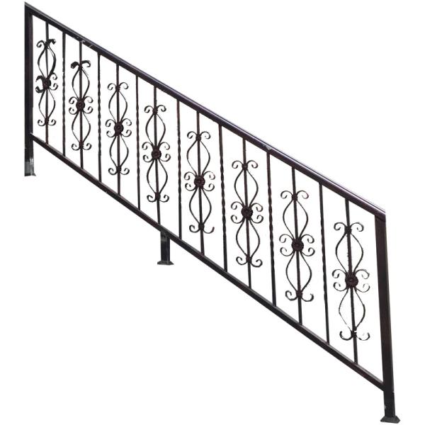 Quality Outdoor Aluminium Basement Steps Railing Handrails Banister For Porch for sale