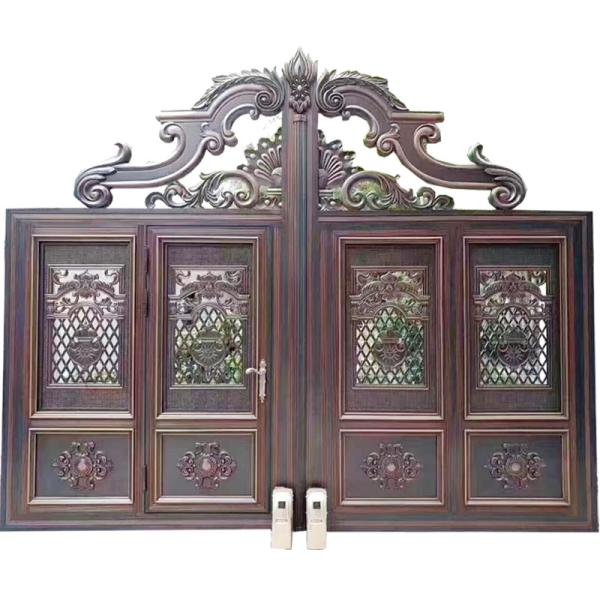 Customized Size Acceptable Sliding External Security Doors Automatic Opening Pattern