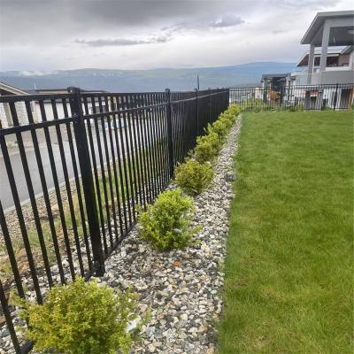 China Chinese Modern Pattern Black Quare Post Side Mounted Aluminum Alloy Railing for sale