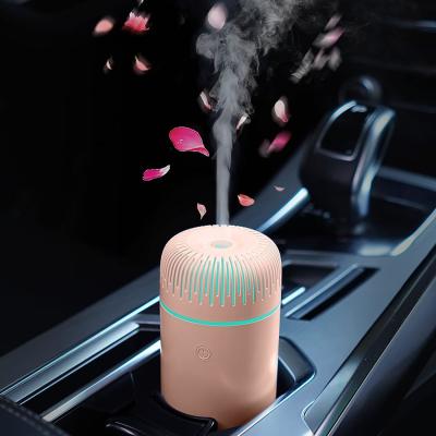 China New USB Mini Portable Air Freshener Fragrance Aroma Perfume Essential Oil Humidifier Diffuser With 7 Colors Light for Car for sale
