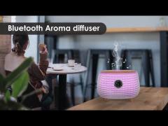 400ml Smart Aroma diffuser with LED Color Change and Clock  White