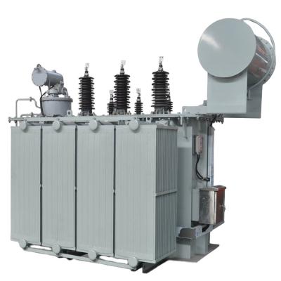 China Forced Air Cooling Oil Immersed Power Transformer with Cu Cu Coil Materials and Tapping Range ±2x2.5 Percent Providing Voltage Control for sale