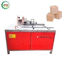 China Wood Sawdust Block Cutting Machine 2400pcs/h Capacity Lightweight Pneumatic Industrial Cutter for sale