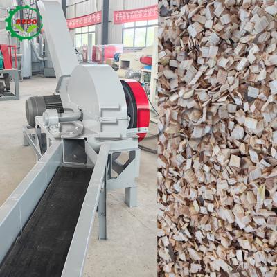 China Elektrische houtsnipper met automatische voedingsconveyor met een capaciteit van 3-5 ton/uur for sale