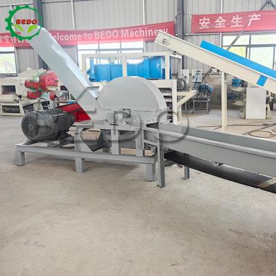 China 6 stuks messen 37 kW elektrische houtversnipper met 4 meter voedingsconveyor for sale