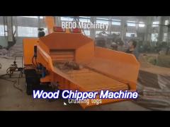 strong power self-feeding garden waste leaves tree branch shredder machine
