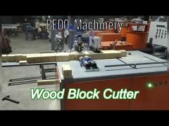wood sawdust block cutting machine wood pallet block cutter